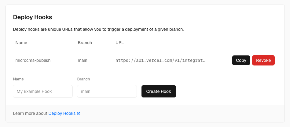 microCMS の更新を Webhook で Vercel に反映させる | Draft Note